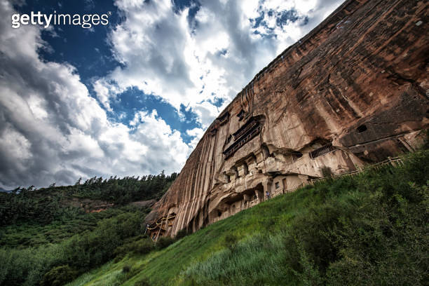 The Grottoes Entrance at the Mati Temple (1174472311) - 게티이미지뱅크