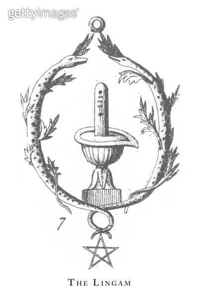 Lingam, Hindu and Buddhist Religious Symbols and Religious Implements ...