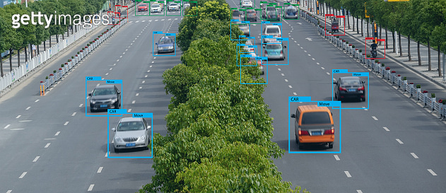 iot smart automotive Driverless car with artificial intelligence ...