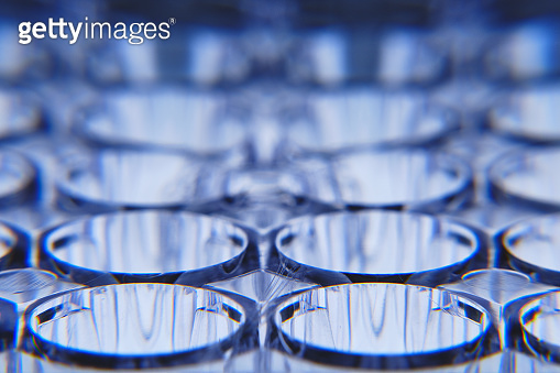 Rows of tube cells in plastic container 이미지 (1159769048) - 게티이미지뱅크