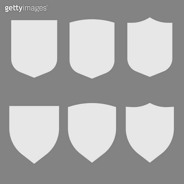 Security assurance contour white icons isolated on gray background set ...