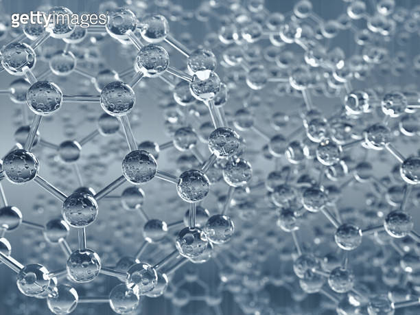 Abstract atom or molecule structure design, atom or molecule made of ...