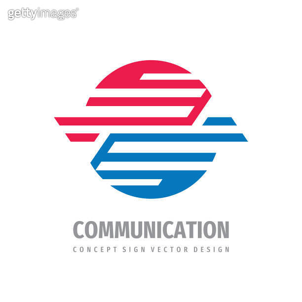 Communication vector sign concept design. Abstract shape sphere ...