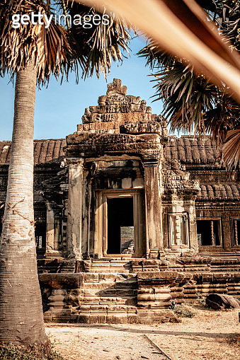 Northern library of Angkor Wat, Cambodia (1176575157) - 게티이미지뱅크