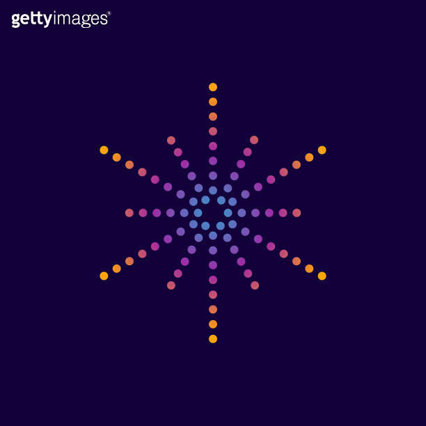 Modern Abstract Halftone Dots Firework Spark Light Beam Design Template ...