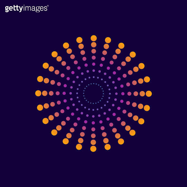 Modern Abstract Halftone Dots Firework Spark Light Beam Design Template ...