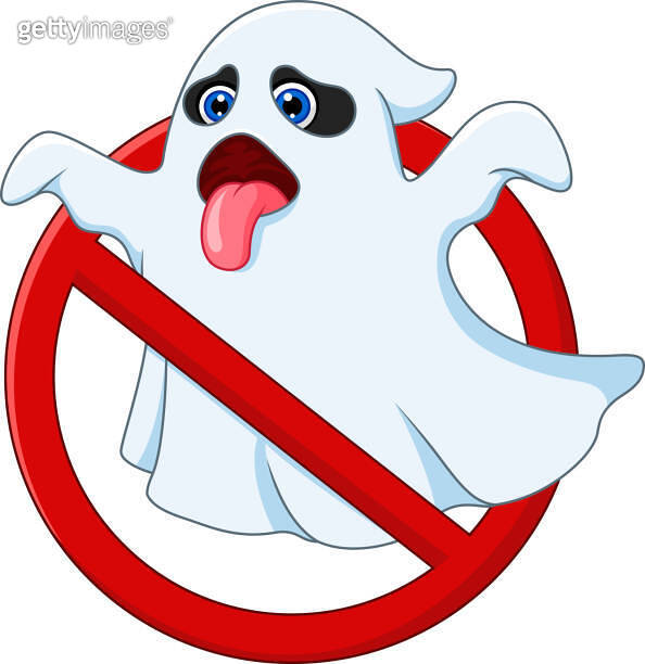 Sign no ghost allowed entry 이미지 (1190089141) - 게티이미지뱅크