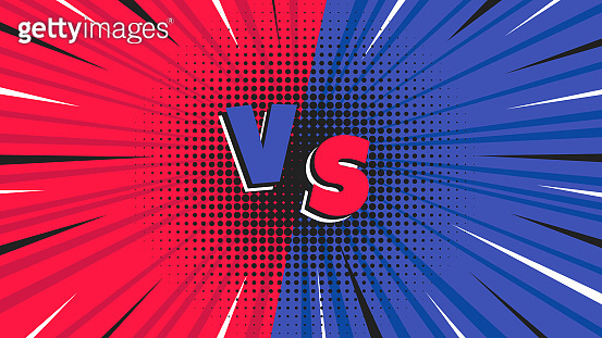 Versus screen flat style design vector illustration. Fight screen for ...
