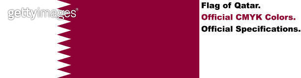 Qatari Flag (Official CMYK Colours, Official Specifications ...