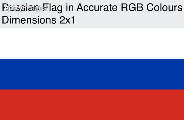 Russian Flag in Accurate RGB Colors (Dimensions 2x1) 이미지 (1158107816 ...