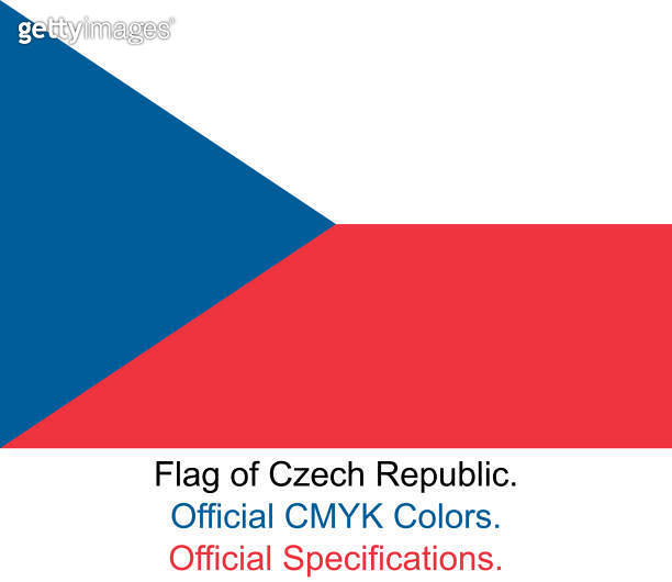 Czech Flag (Official CMYK Colours, Official Specifications) 이미지 ...