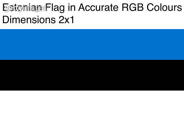 Estonian Flag in Accurate RGB Colors (Dimensions 2x1) 이미지 (1157475516 ...