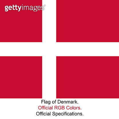 Danish Flag (Official RGB Colours and Specifications) 이미지 (1131608498 ...