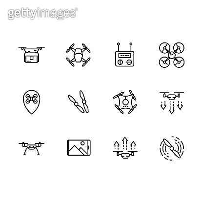 Simple set drone with action camera for aerial photo and video ...