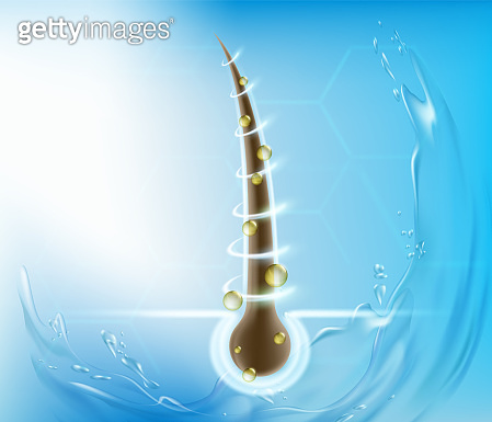 Hair care. Split ends. Treatment of roots and moisture 이미지 (1149285017 ...