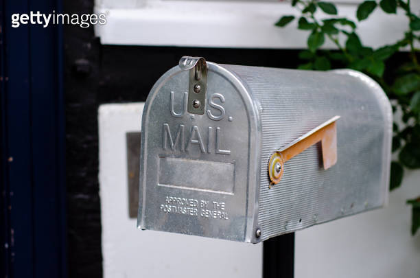 Vintage metal US post mail box 이미지 (1170957907) - 게티이미지뱅크