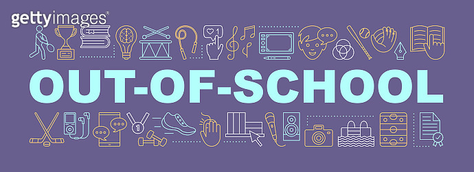 Out-of-school learning word concepts banner 이미지 (1190909355) - 게티이미지뱅크