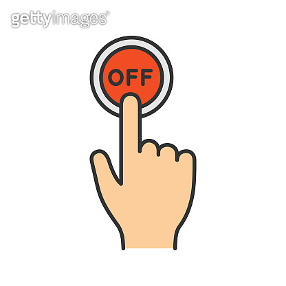 Turn off button click icon (1095097292) 일러스트, 무료 일러스트, 아이콘, 무료 아이콘 - 게티 ...