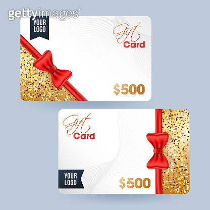 Gift card, voucher or coupon set with best discount offer. 이미지 ...