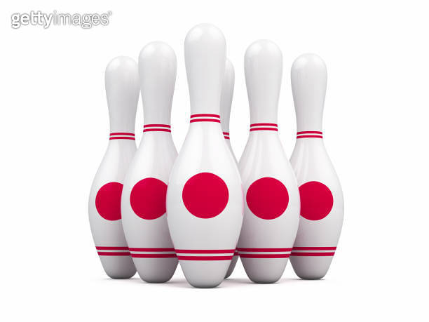 Bowling pin Japan flag coating 이미지 (1098389520) - 게티이미지뱅크