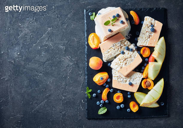 Semifreddo alle Mandorle, Sicilian Almond Semifreddo with apricot and ...