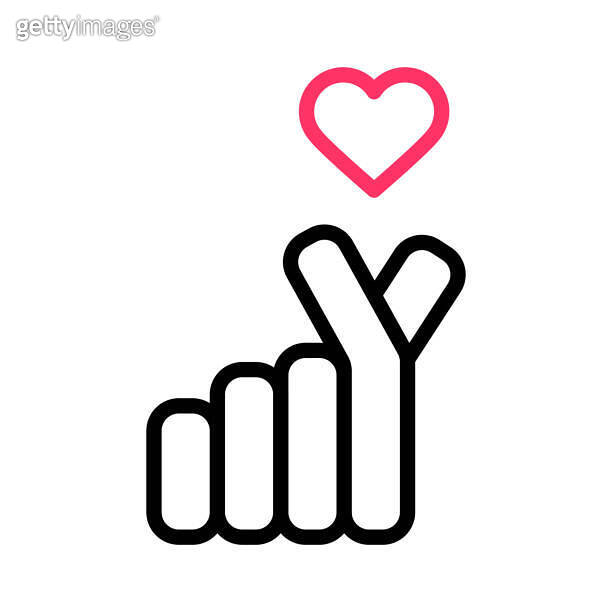 Hand Making Mini Heart Sign Icons 이미지 1173755066 게티이미지뱅크