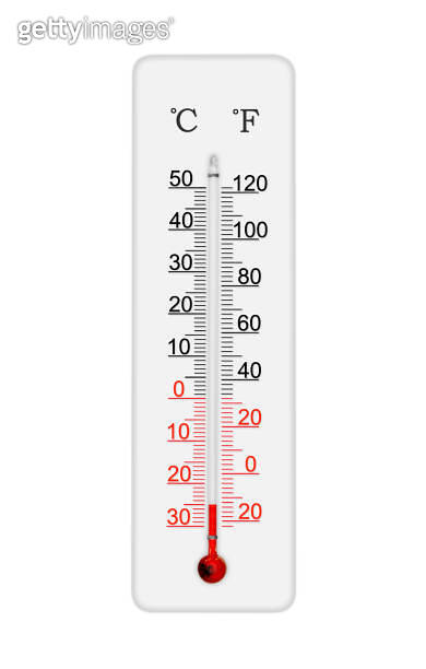 Celsius and fahrenheit scale meteorology thermometer for measuring air ...