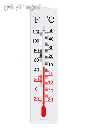 Fahrenheit and celsius scale meteorology thermometer for measuring air ...