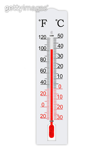 Fahrenheit and celsius scale meteorology thermometer for measuring air ...