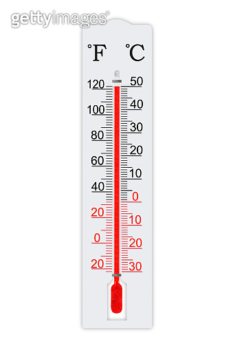 Fahrenheit and celsius scale meteorology thermometer for measuring air ...