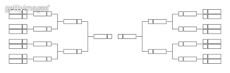 Vector line or outline championship single elimination tournament ...