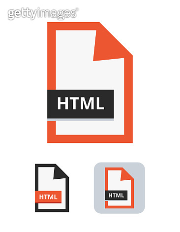 Html file vector icon. Symbol of html – hypertext markup language for ...