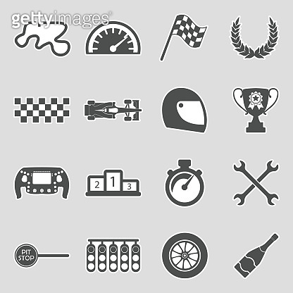 Race Icons. Sticker Design. Vector Illustration. 이미지 (1161742344) - 게티이미지뱅크