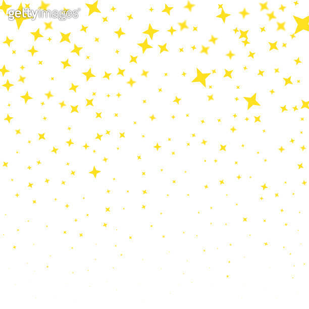 Stars raining. Vector background confetti texture. Falling gold satrs ...