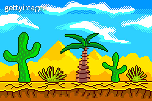 Pixel art desert seamless background detailed vector illustration 이미지 ... Pixel art desert seamless background detailed vector illustration 이미지 ...