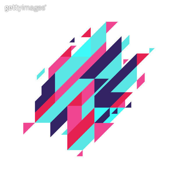 Modern diagonal abstract background geometric element. Blue and pink ...