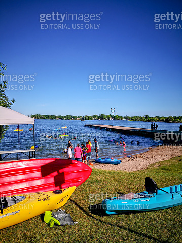 Couchiching Beach Park in Orillia, Ontario, Canada 이미지 (1163843170 ...