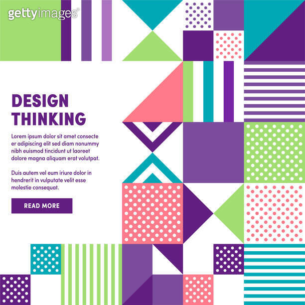Modern Design Thinking Promo Banner Vector Design 이미지 (1163735010) - 게티 ...