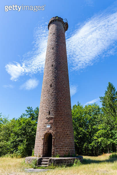 panoramic tour at the top of the Grand Wintersberg, in the Vosges 이미지 ...