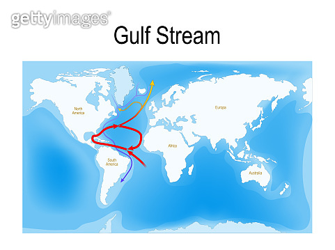 The Gulf Stream is a warm and swift Atlantic ocean current that ...