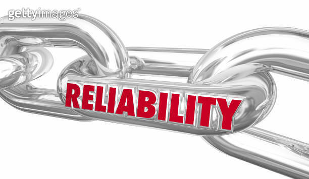 Reliability Strong Link Holding Together Word 3d Illustration 이미지 ...
