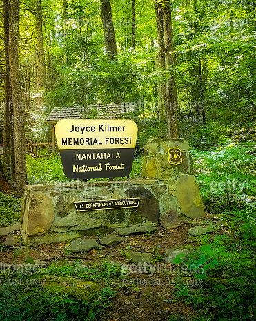 Joyce Kilmer Memorial Forest Entrance Sign - Nantahala National Forest ...