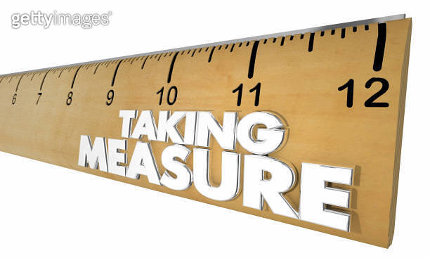 Taking Measure Ruler Results Assessment 3d Illustration 이미지 (1163433217 ...