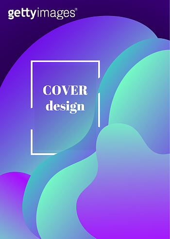Social media stories design, abstract trendy fluid wavy neon vertical ...