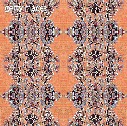 Bright, patterned pieces of fabric 이미지 (1125853726) - 게티이미지뱅크