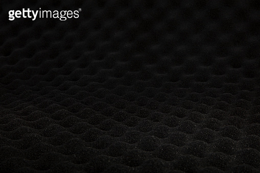 The pattern of the soundproof panel of polyurethane foam. Sound ...