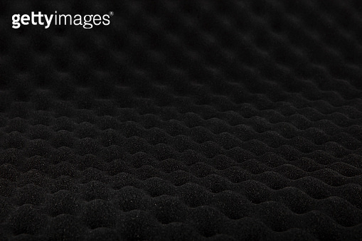 The pattern of the soundproof panel of polyurethane foam. Sound ...