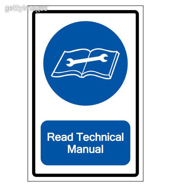 Read Technical Manual Symbol Sign,Vector Illustration, Isolated On ...