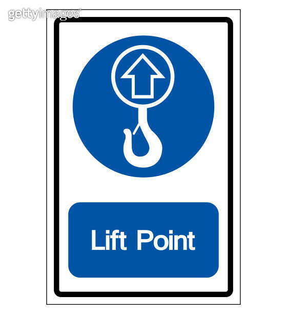 Lift Point Symbol Sign,Vector Illustration, Isolated On White ...