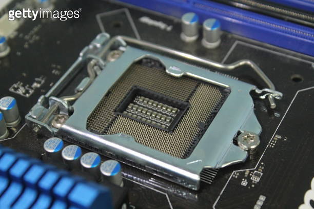 computer mainboard cpu socket 이미지 (1183999538) - 게티이미지뱅크